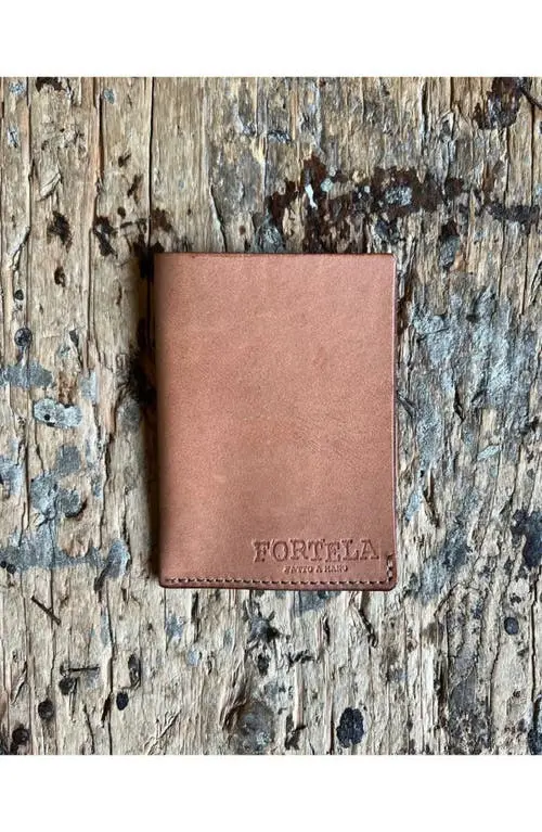 FORTELA Leather Wallet - Camel