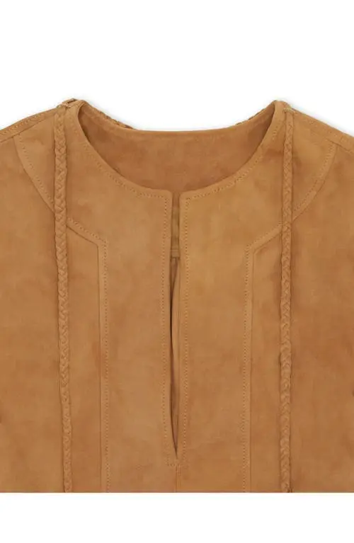 FORTELA Chamois Leather Mini Dress - Camel