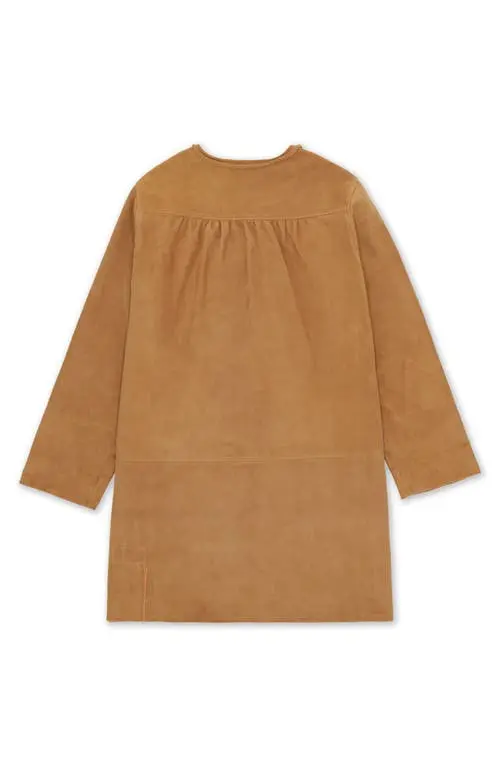 FORTELA Chamois Leather Mini Dress - Camel
