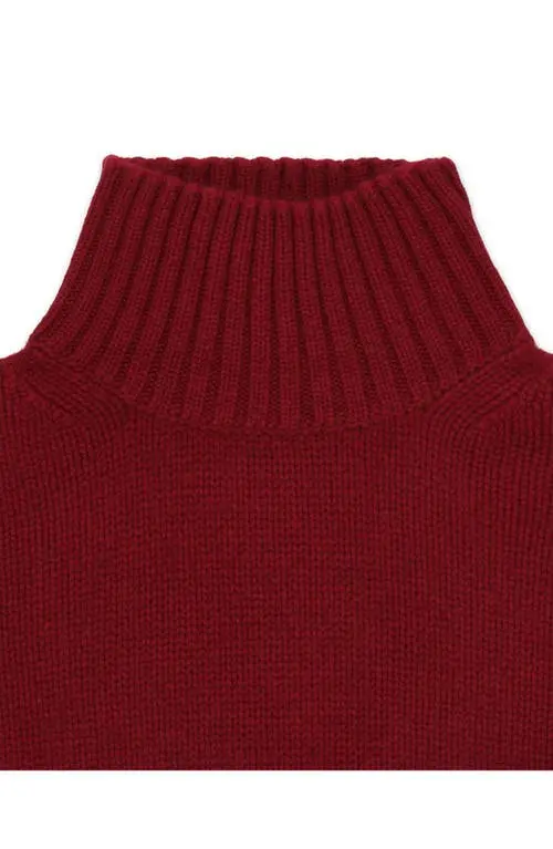 FORTELA High Neck Cashmere Sweater - Burgundy