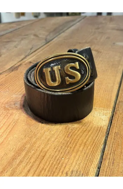 FORTELA Leather Belt - Black