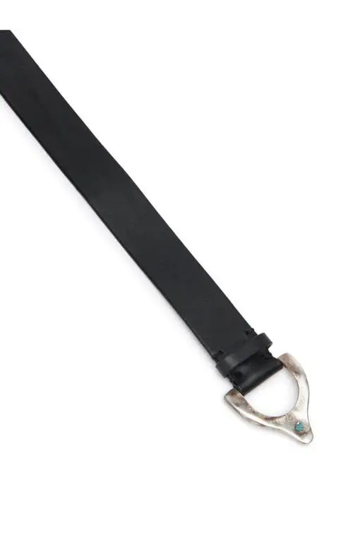 FORTELA Aged Silver And Turquoise Buckle Belt