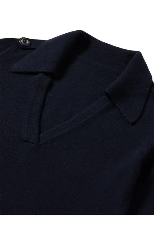 FORTELA Cashmere Polo With V-neck