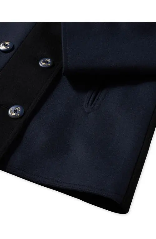 FORTELA Patchwork Wool Caban Jacket