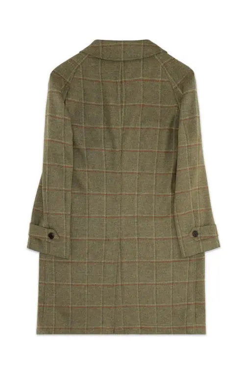 FORTELA Plaid Wool Overcoat