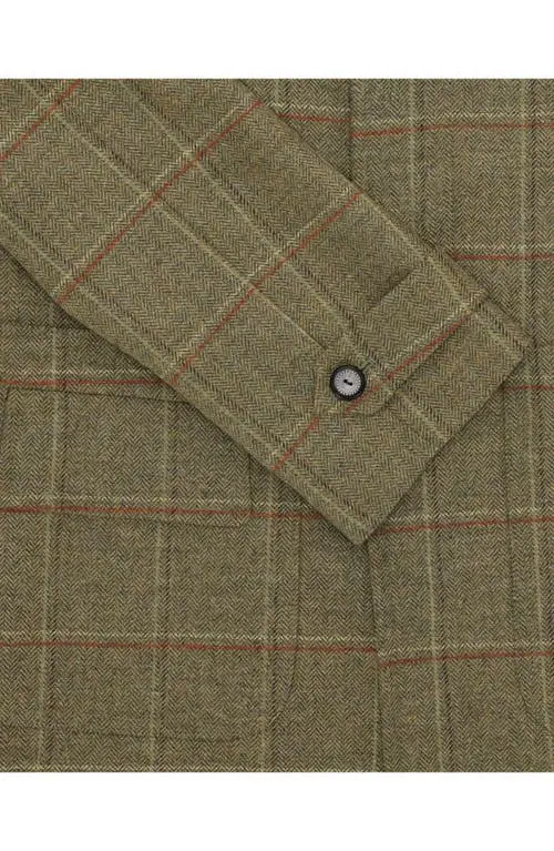 FORTELA Plaid Wool Overcoat