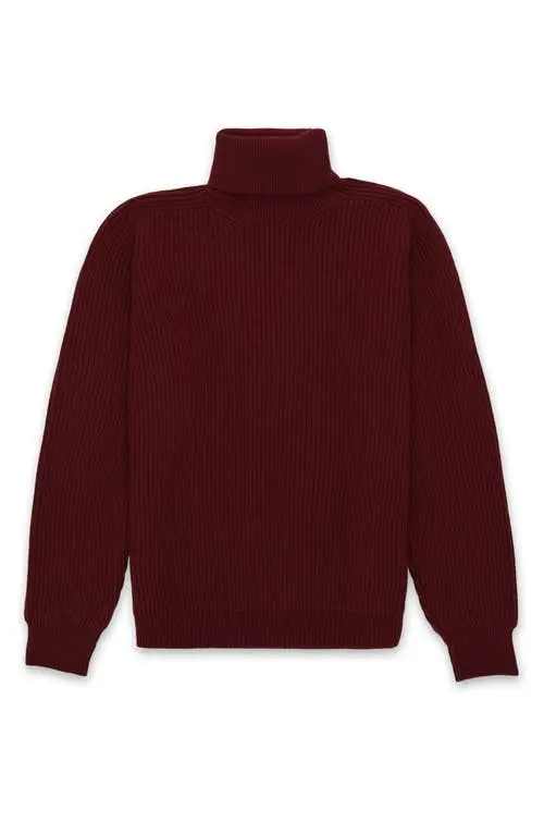 FORTELA Brighton High Neck Jumper - Burgundy