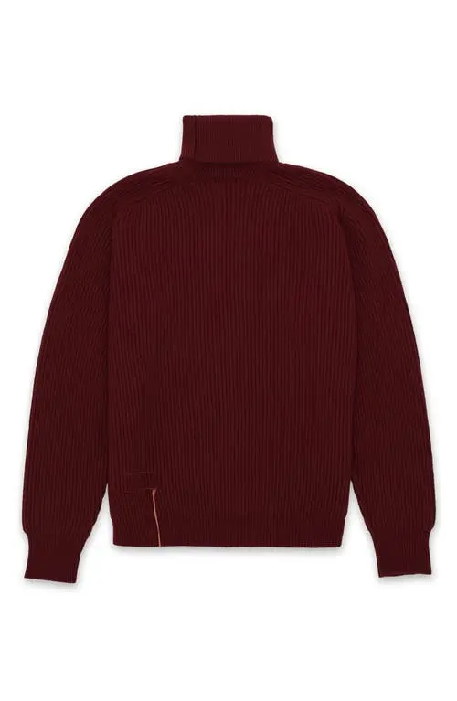 FORTELA Brighton High Neck Jumper - Burgundy
