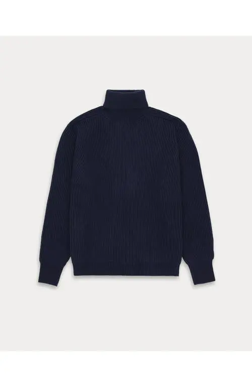 FORTELA Brighton High Neck Jumper - Dark Blue