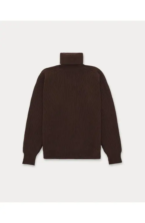 FORTELA Brighton High Neck Jumper - Dark Brown