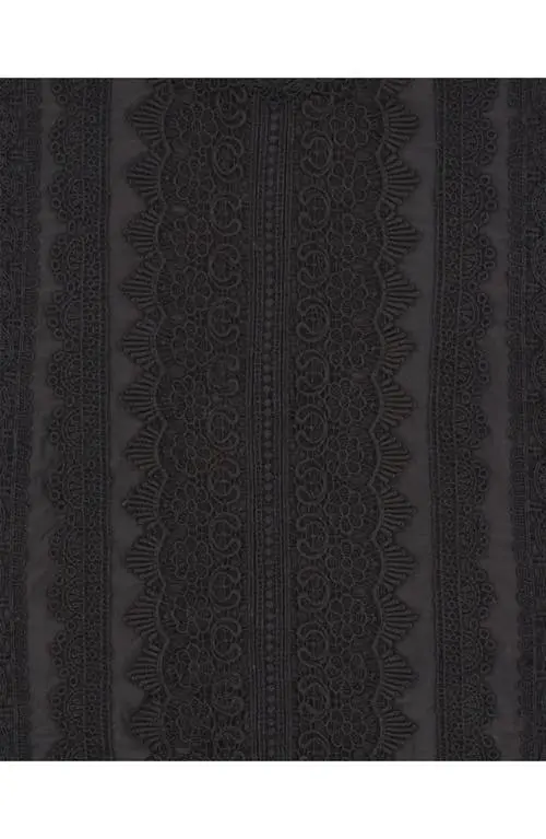 FORTELA Gervaise Crochet Satin Mini Dress