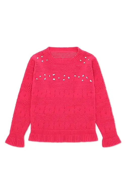 FORTELA Beaded Crew Neck Sweater