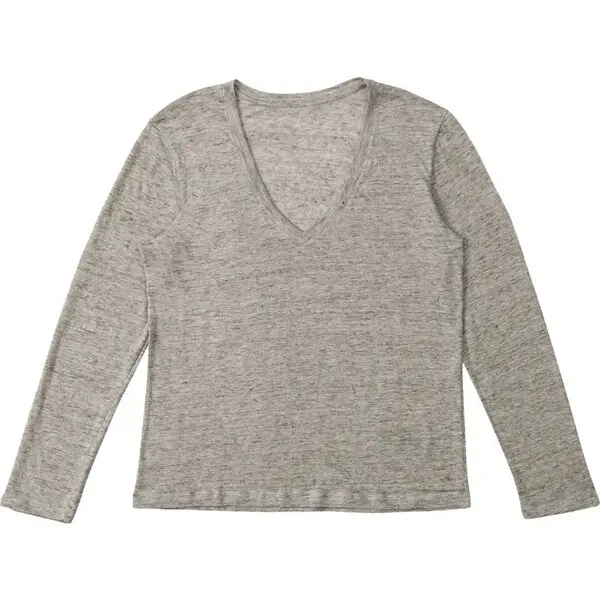 FORTELA Long Sleeve Linen T-shirt