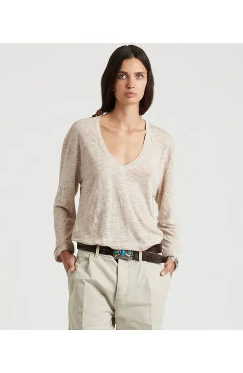 FORTELA Long Sleeve Linen T-shirt