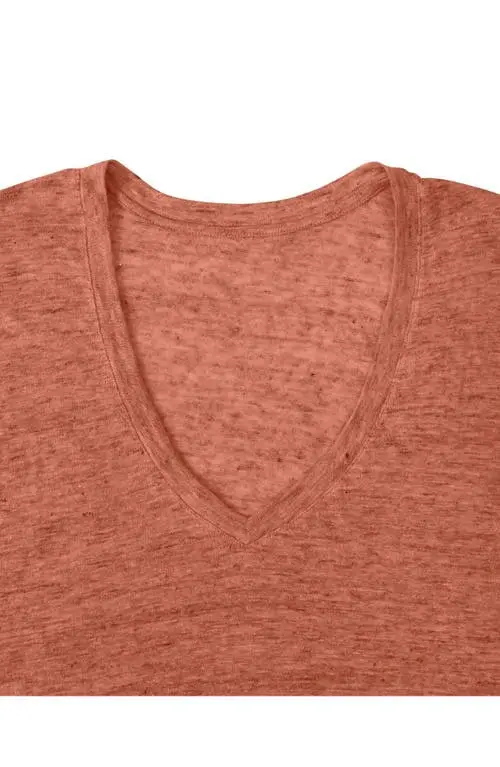 FORTELA Long Sleeve Linen T-shirt
