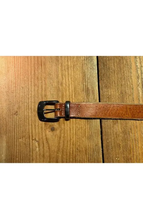 FORTELA Leather Belt With Black Buckle