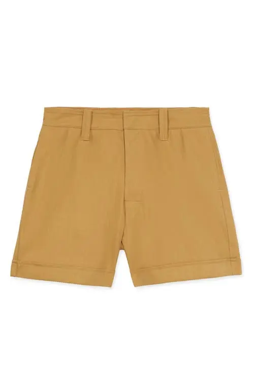 FORTELA Cotton Twill Shorts - Camel