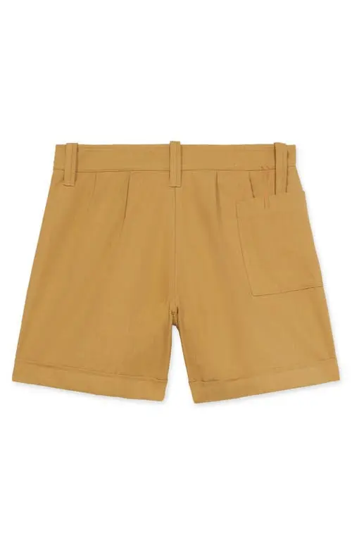 FORTELA Cotton Twill Shorts - Camel