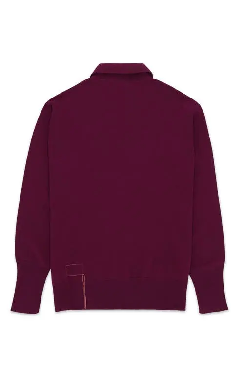 FORTELA Kenneth Cashmere Polo - Burgundy