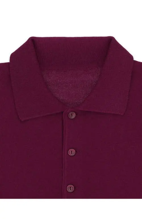 FORTELA Kenneth Cashmere Polo - Burgundy