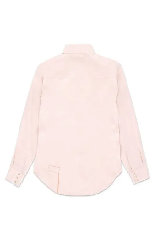 FORTELA Silk Texan Shirt - Pink
