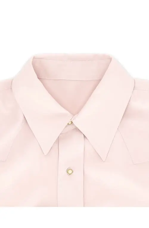 FORTELA Silk Texan Shirt - Pink