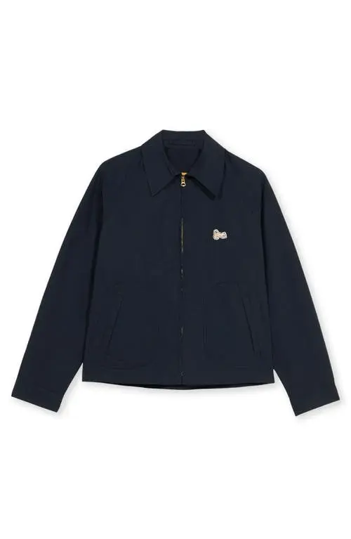 FORTELA Cotton Bomber Jacket - Blue