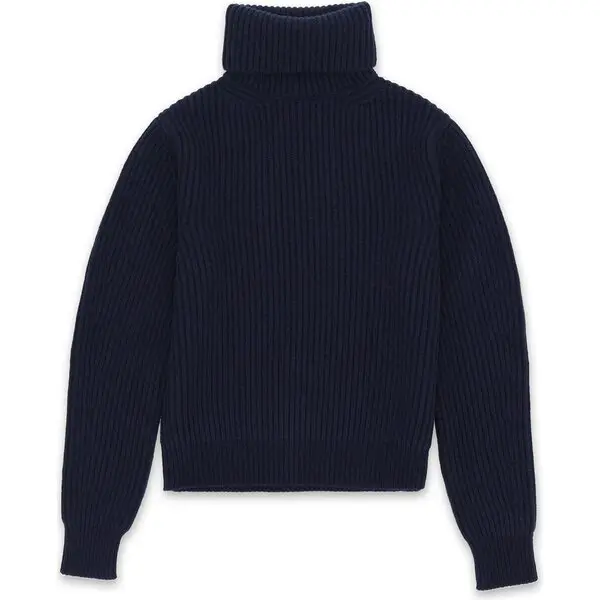 FORTELA Cashmere Turtleneck Sweater - Dark Blue