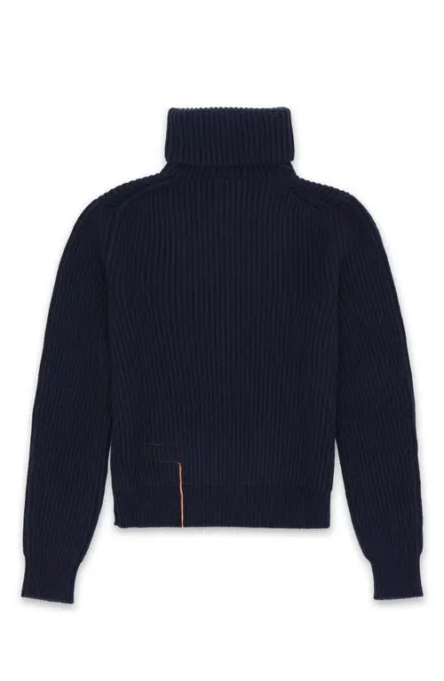 FORTELA Cashmere Turtleneck Sweater - Dark Blue