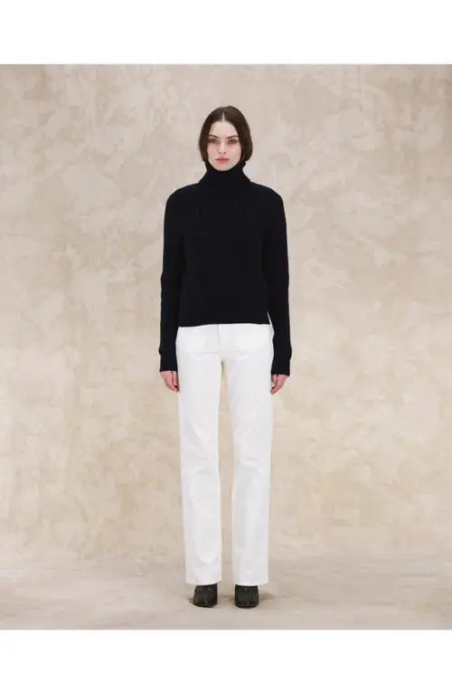 FORTELA Cashmere Turtleneck Sweater - Dark Blue