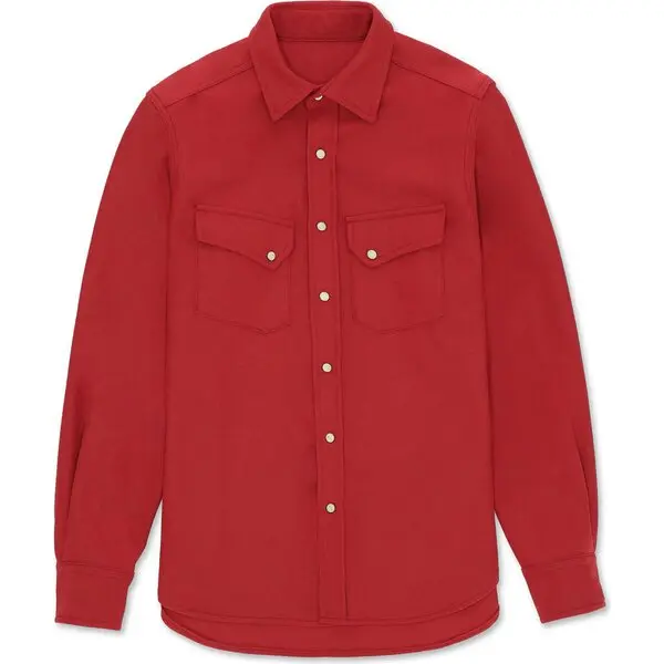 FORTELA Pasadena Western Flannel Shirt - Red