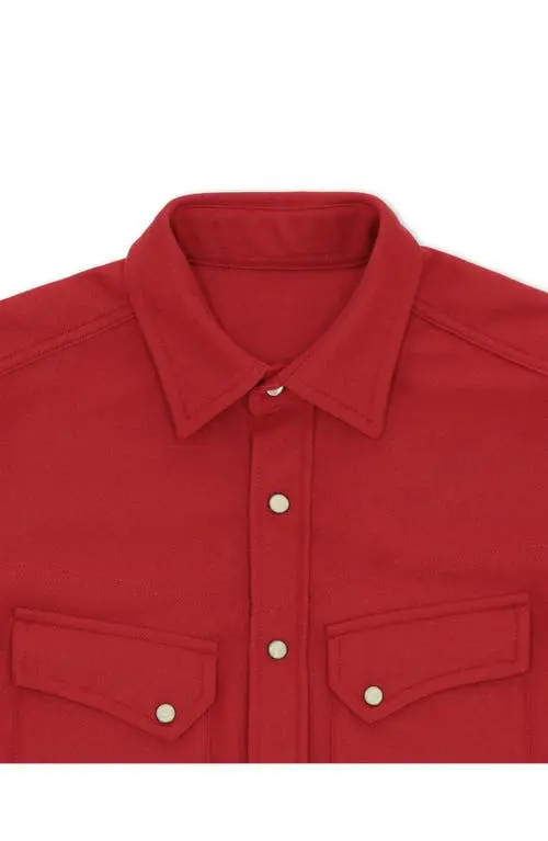 FORTELA Pasadena Western Flannel Shirt - Red