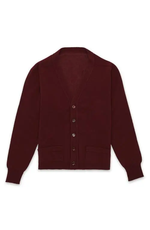 FORTELA Lynch Cashmere Cardigan - Burgundy