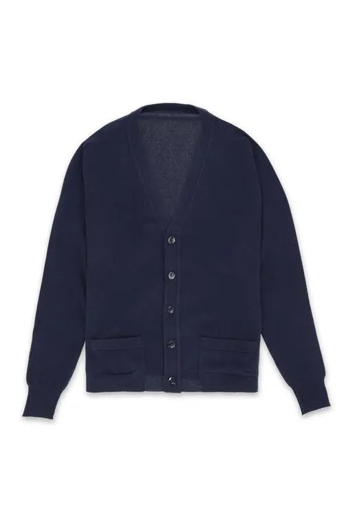 FORTELA Lynch Cashmere Cardigan - Dark Blue