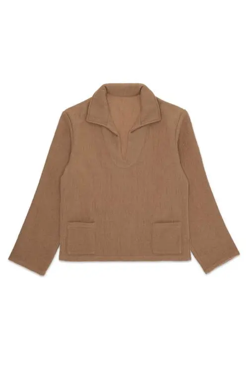 FORTELA Franco Virgin Wool V-neck Sweater - Camel