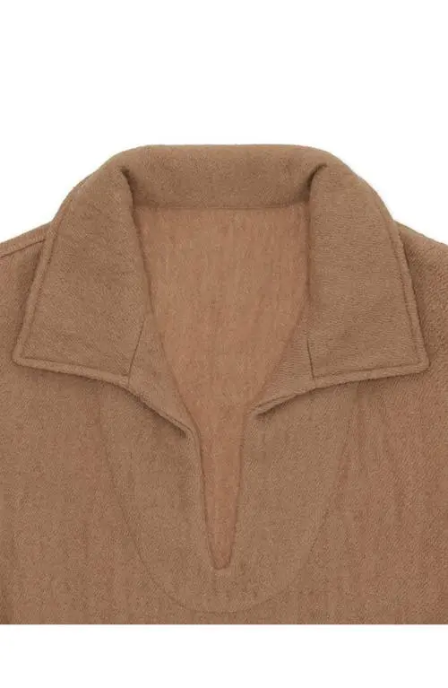 FORTELA Franco Virgin Wool V-neck Sweater - Camel