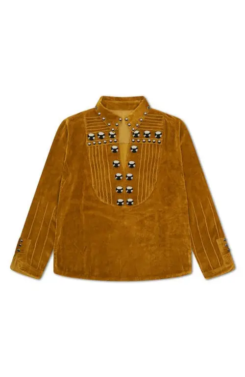 FORTELA Studded Velvet Shirt