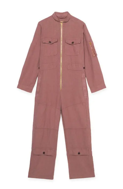 FORTELA Linen Coverall - Purple