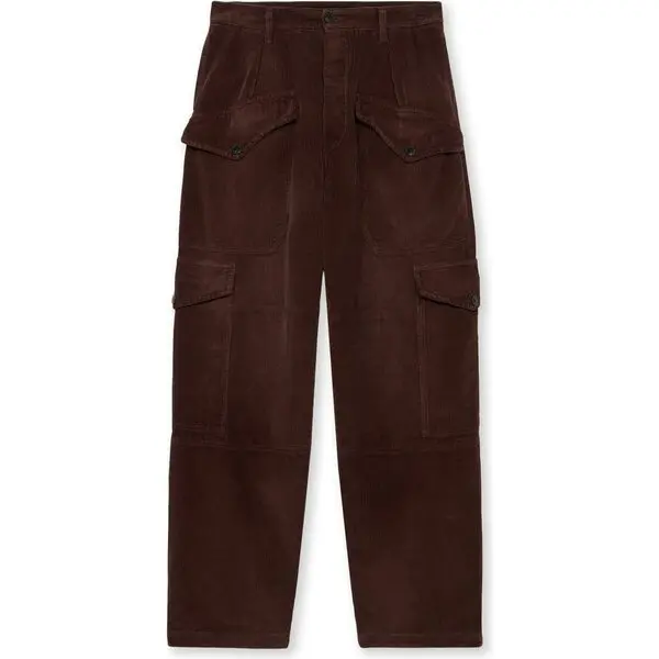 FORTELA Corduroy Trousers - Brown