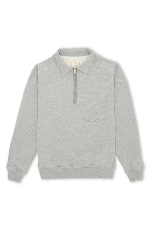 FORTELA Cotton Zip-up Sweatshirt - Grey