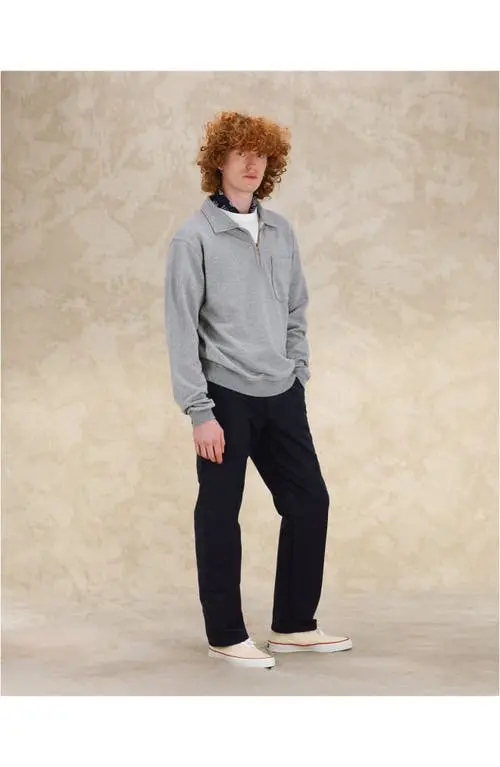 FORTELA Cotton Zip-up Sweatshirt - Grey