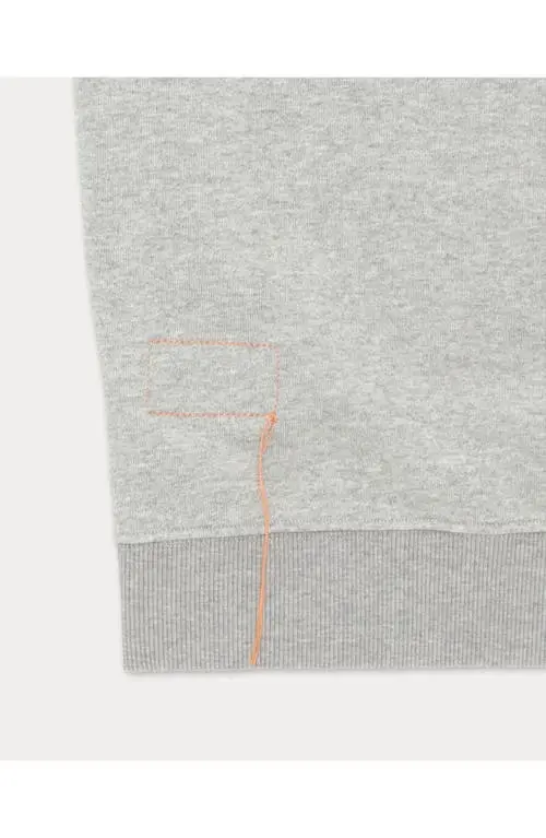 FORTELA Cotton Zip-up Sweatshirt - Melange Grey