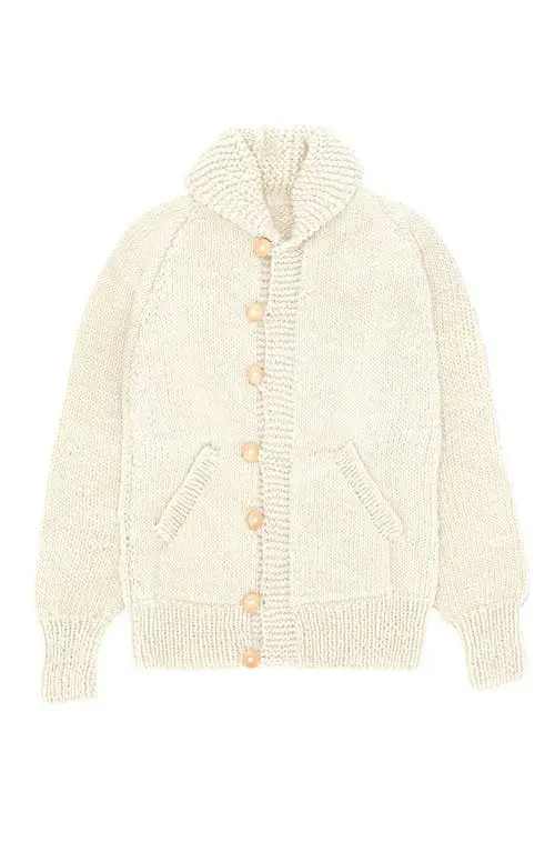 FORTELA Chamula Merino Wool Cardigan - Ivory
