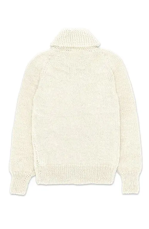 FORTELA Chamula Merino Wool Cardigan - Ivory
