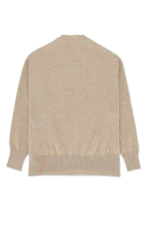 FORTELA Cashmere Crewneck Sweater - Orange