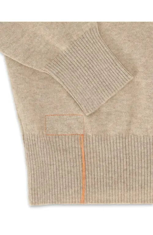 FORTELA Cashmere Crewneck Sweater - Orange