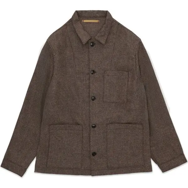 FORTELA Herringbone Wool Work Jacket