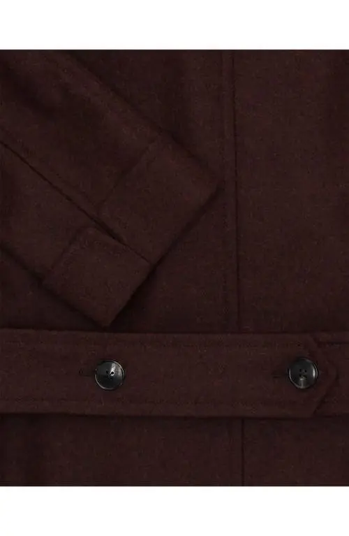 FORTELA Double-breasted Wool Overcoat