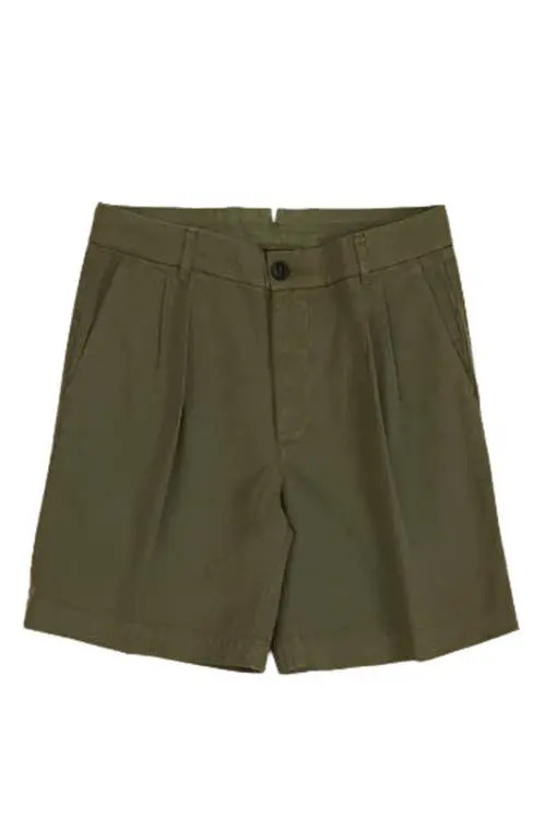 FORTELA Cotton Bermuda Shorts With Pleats