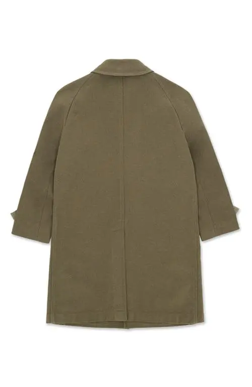 FORTELA Vintage Blue Single-breasted Coat - Green